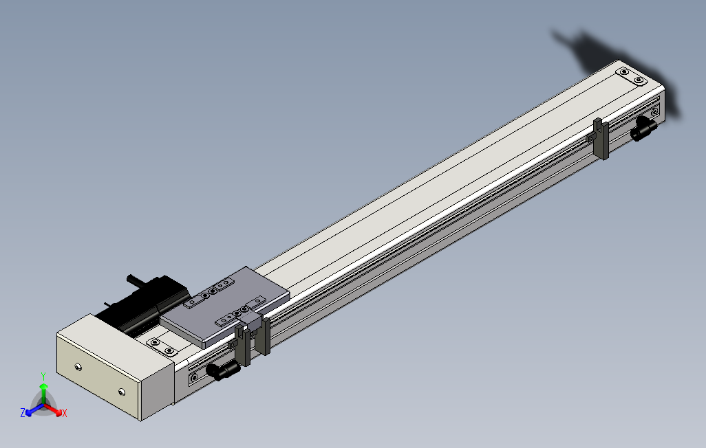 ECH6-450-BR系列直线模组.igs_IGES_模型图纸下载 – 懒石网