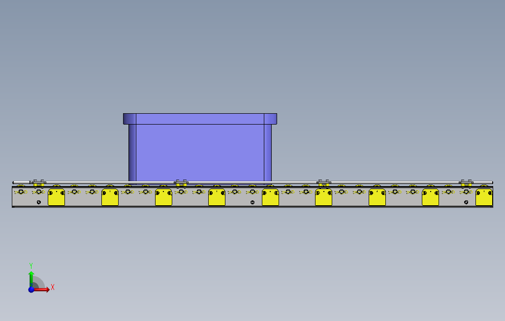 No000039使用了马达滚轮的滚轮传送带solidworks 2010模型图纸下载 懒石网