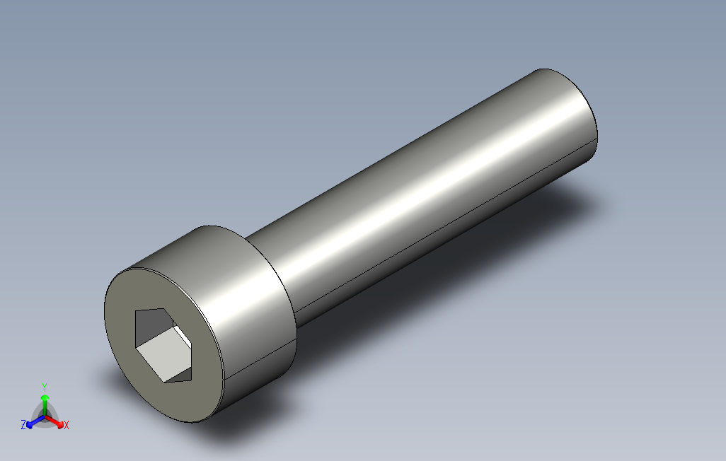 SCA-M8-L35内六角杯头螺栓.stp_STEP_模型图纸下载 – 懒石网