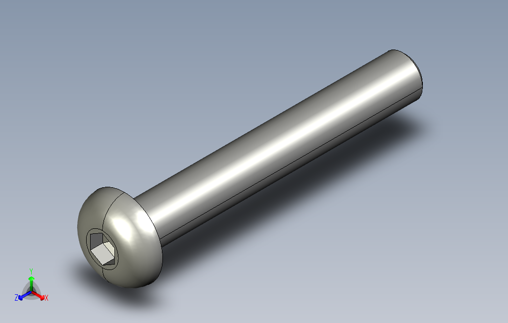 SCG-M5-L35内六角圆头螺栓.stp_STEP_模型图纸下载 – 懒石网