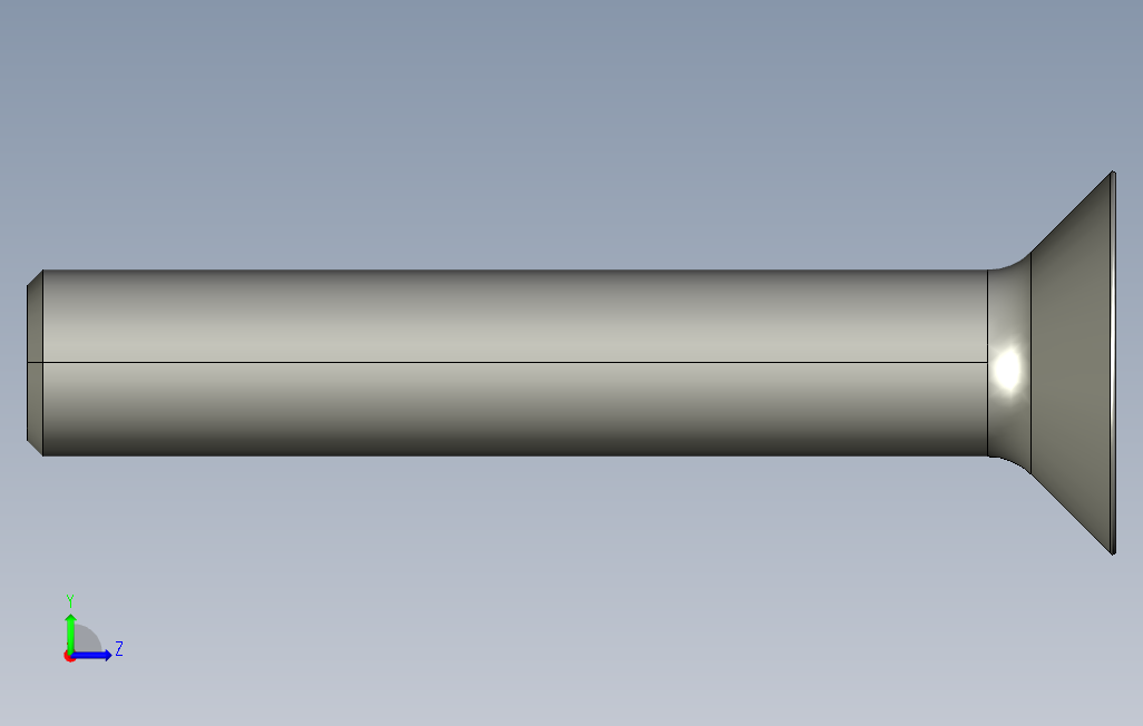 SFH-M6-L35十字槽沉头螺栓.stp_STEP_模型图纸下载 – 懒石网