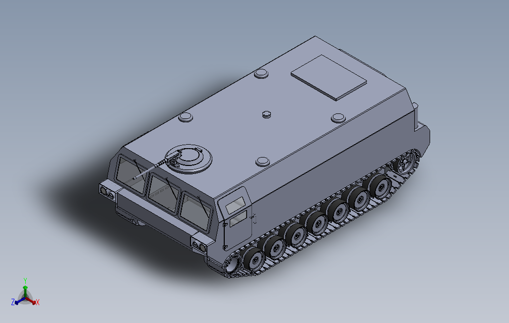 CM24装甲运输车_SOLIDWORKS 2012_模型图纸下载 – 懒石网