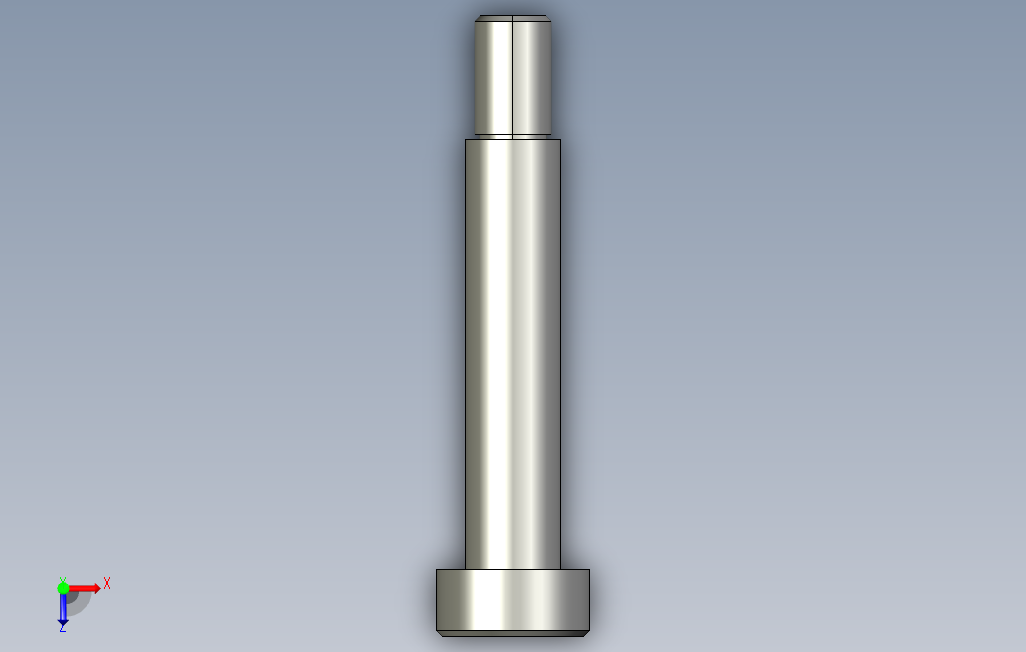 STJ-D10-L45内六角杯头凸肩螺栓.stp_STEP_模型图纸下载 – 懒石网