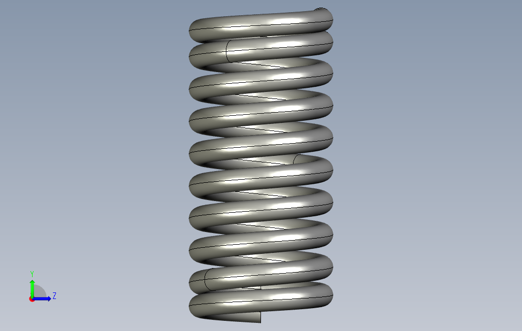 sug-d16-l35压缩弹簧-弹簧常数2.9至29.4.stp_STEP_模型图纸下载 – 懒石网