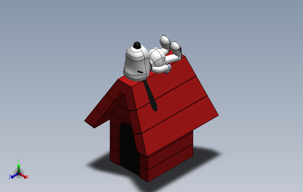 史努比_SOLIDWORKS 2008_模型图纸下载 – 懒石网