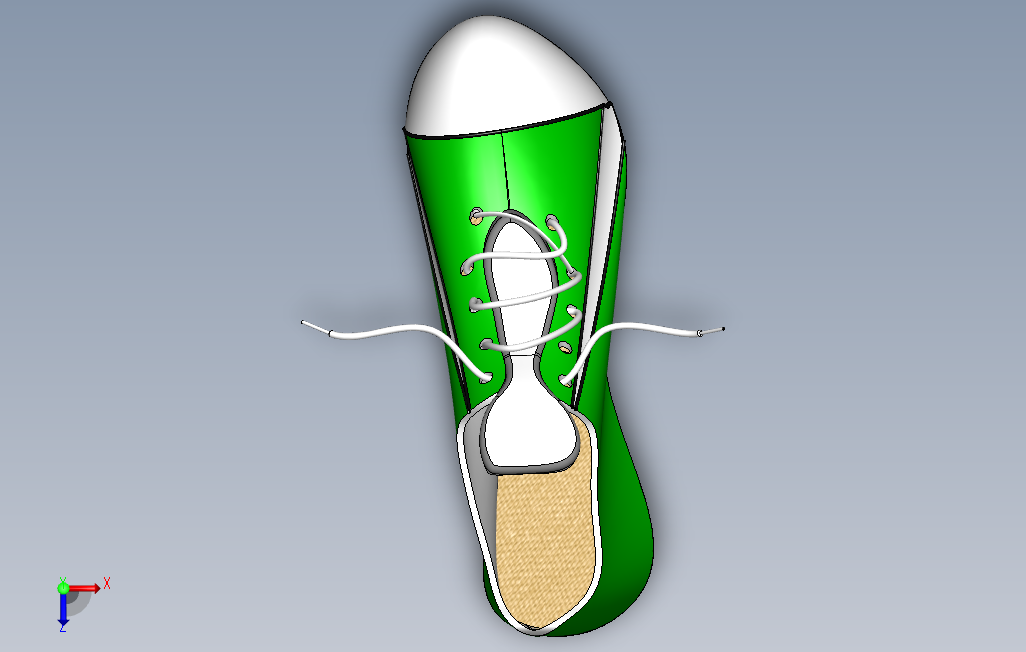 女士球鞋solidworks 2012模型图纸下载 懒石网