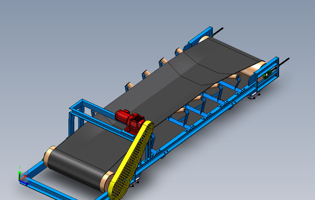 带式输送机1solidworks 2018模型图纸下载 懒石网