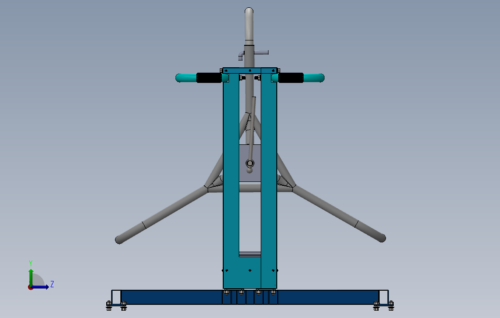 卡车轮胎拆卸器3d模型solidworks 2018模型图纸下载 懒石网