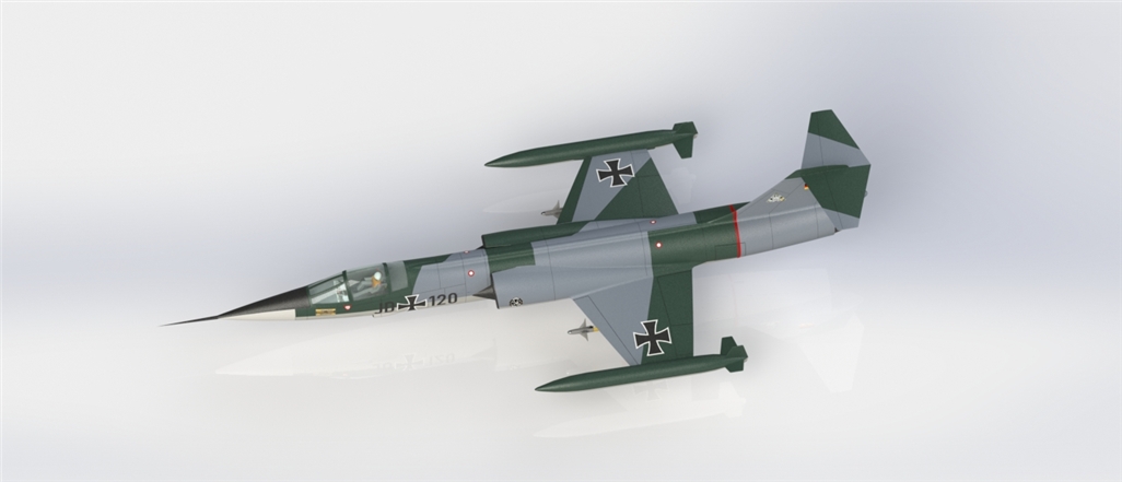 F-104战斗机__模型图纸下载 – 懒石网