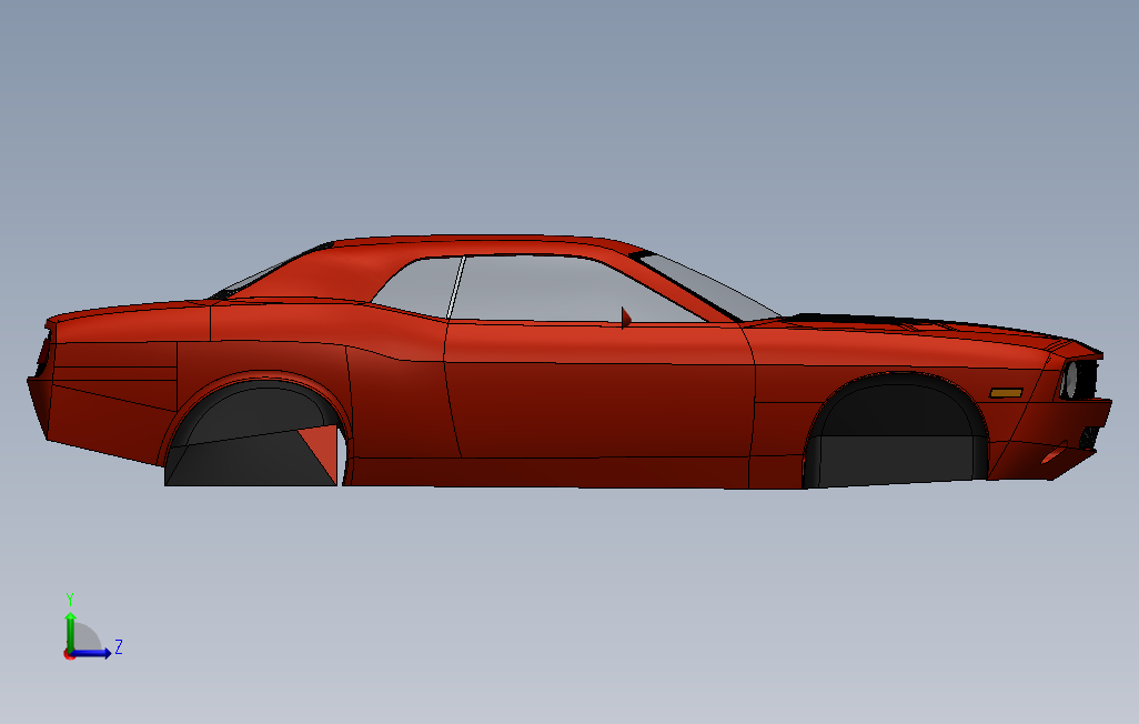 道奇挑战者汽车模型solidworks 2012模型图纸下载 懒石网