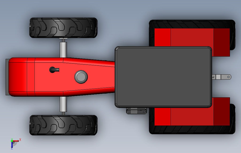 一款拖拉机模型solidworks 2011模型图纸下载 懒石网