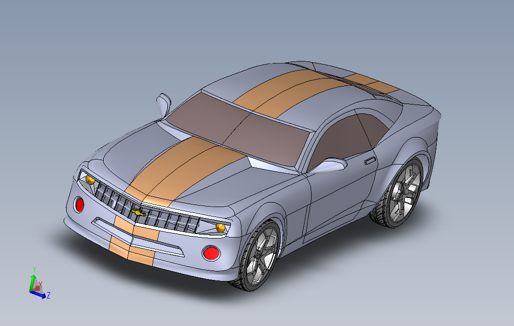 雪佛兰汽车模型solidworks 2013模型图纸下载 懒石网