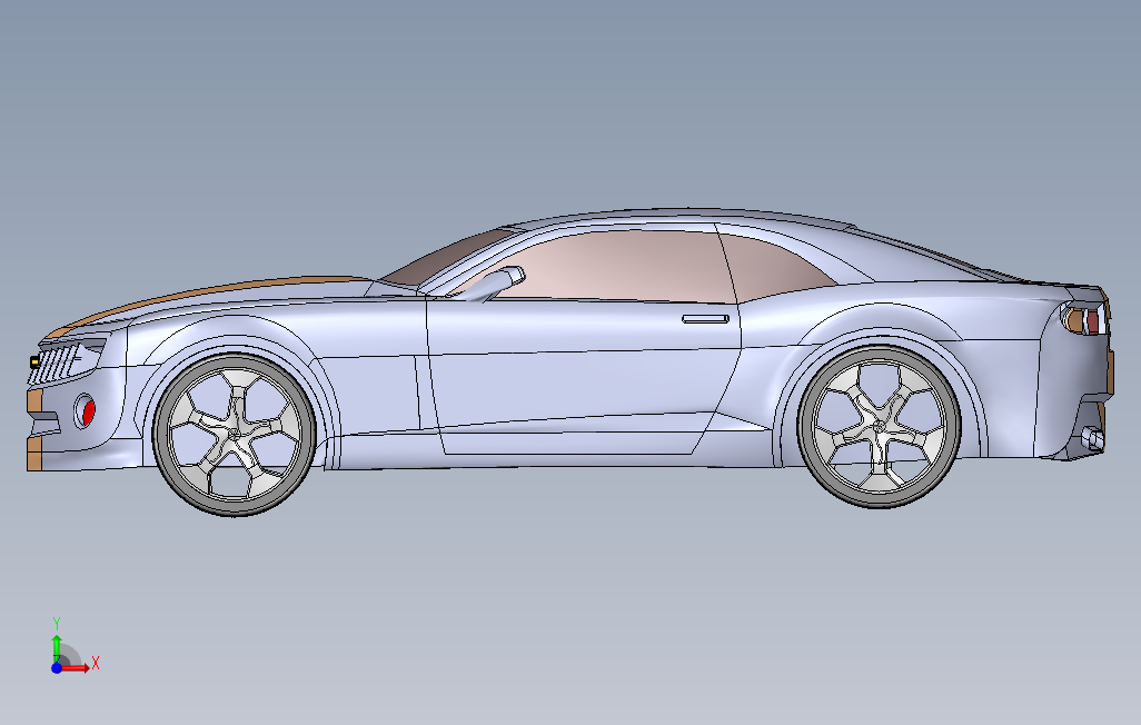 雪佛兰汽车模型solidworks 2013模型图纸下载 懒石网