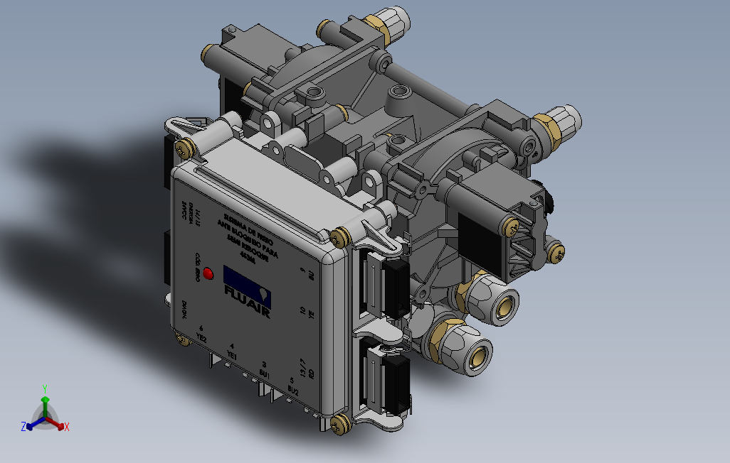 ABS防抱死系统_SOLIDWORKS 2012_模型图纸下载 – 懒石网