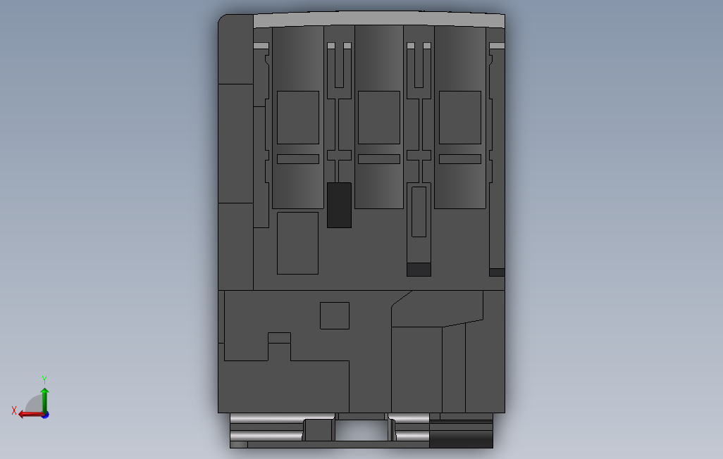 施耐德lc1d80接触器 Solidworks 2012 模型图纸下载 懒石网