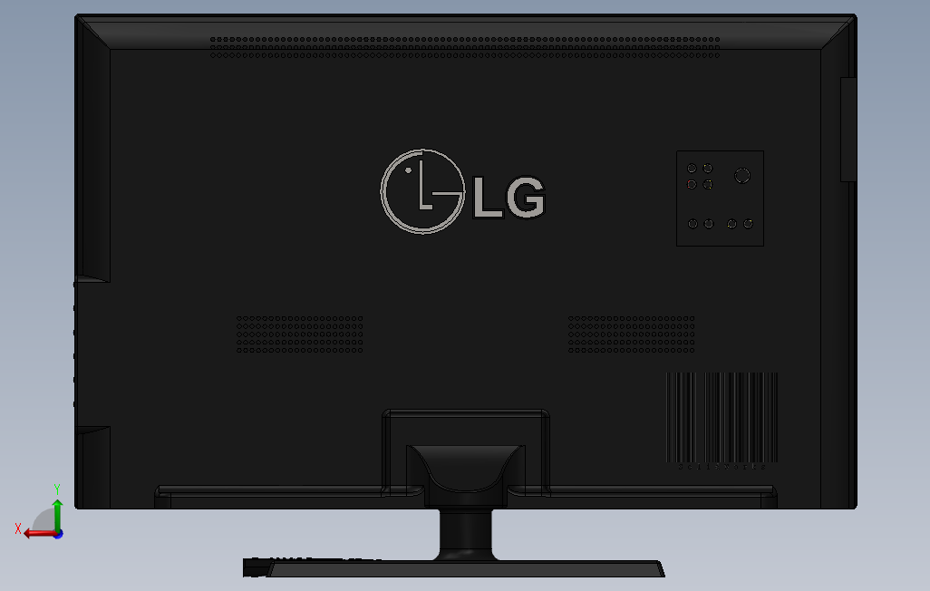 LG电视机模型_SOLIDWORKS 2013_模型图纸下载 – 懒石网