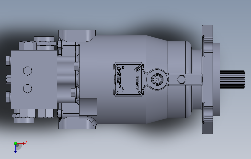 固定排量轴向活塞电机solidworks 2016模型图纸下载 懒石网