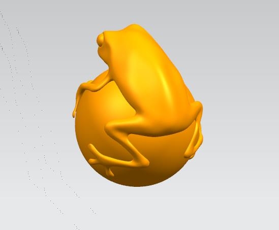 一只可爱的青蛙_UG_模型图纸下载 – 懒石网