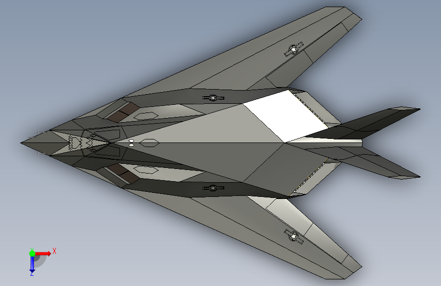 5-隐身战机f117片体-stp ug_STEP_模型图纸下载 – 懒石网