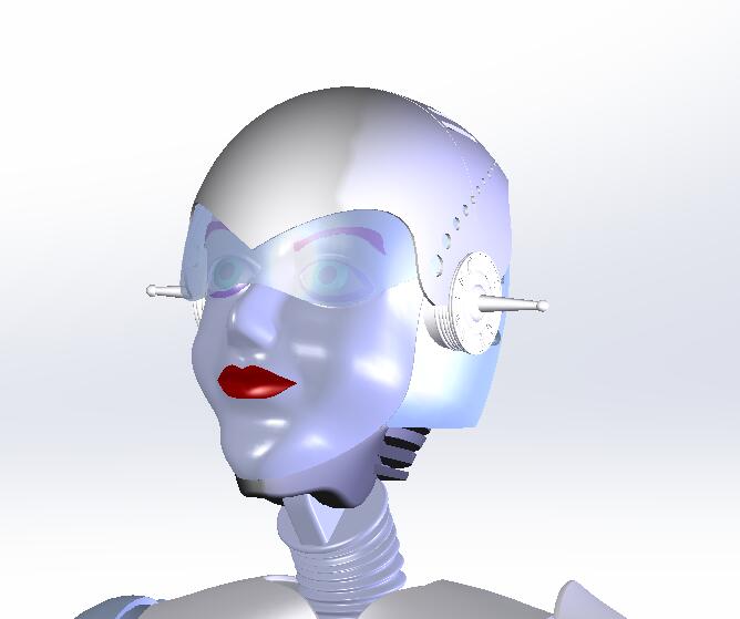 女性机器人模型 Solidworks 2012 模型图纸下载 懒石网