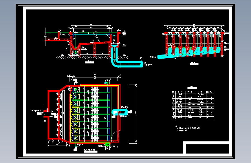 10万吨天AAO接触氧化工艺污水厂设计【含13张CAD图纸、说明书】_AutoCAD_模型图纸下载 – 懒石网