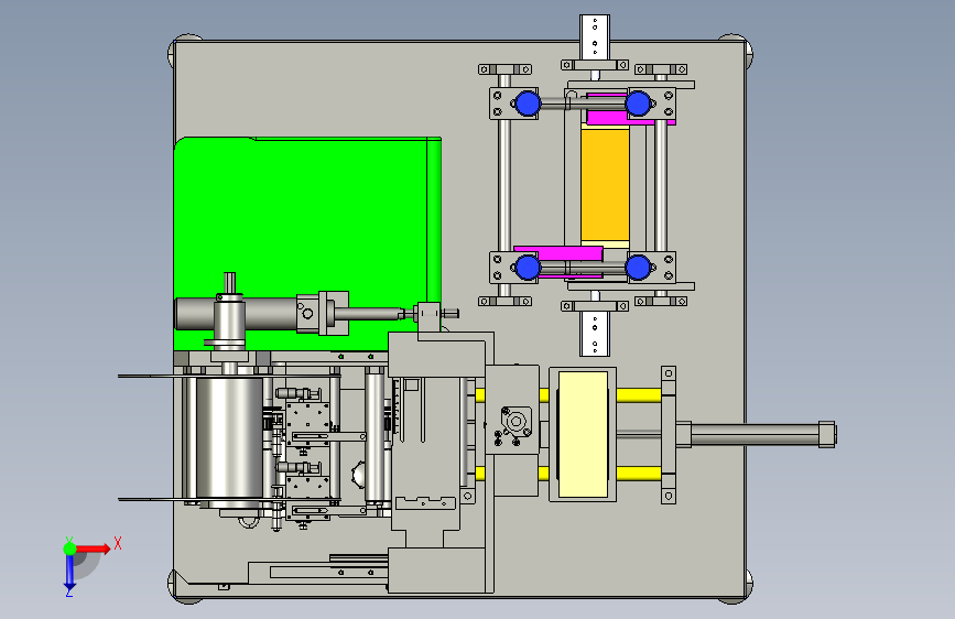 自动贴膜机3D模型proe_PROE*CREO 2001_模型图纸下载 – 懒石网