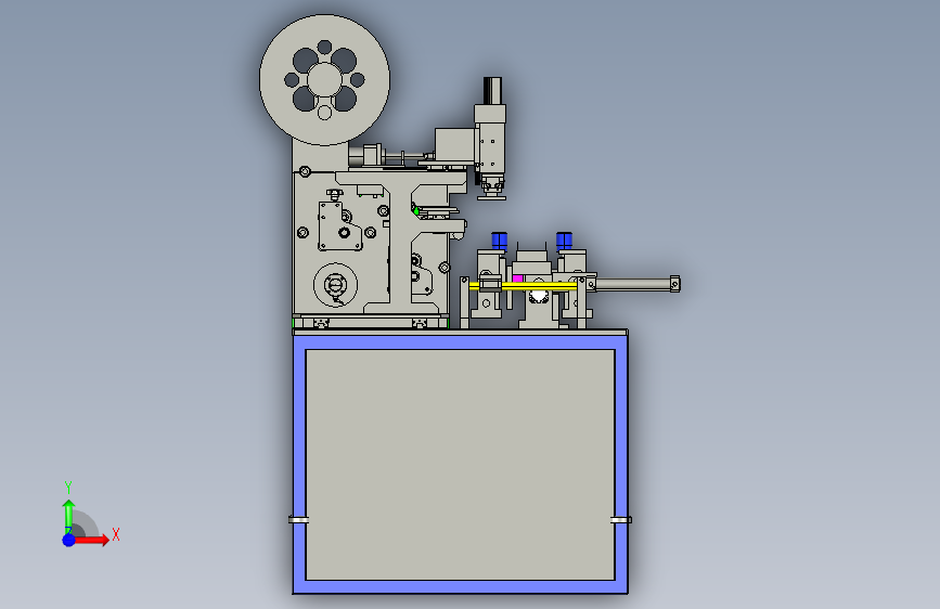 自动贴膜机3D模型proe_PROE*CREO 2001_模型图纸下载 – 懒石网