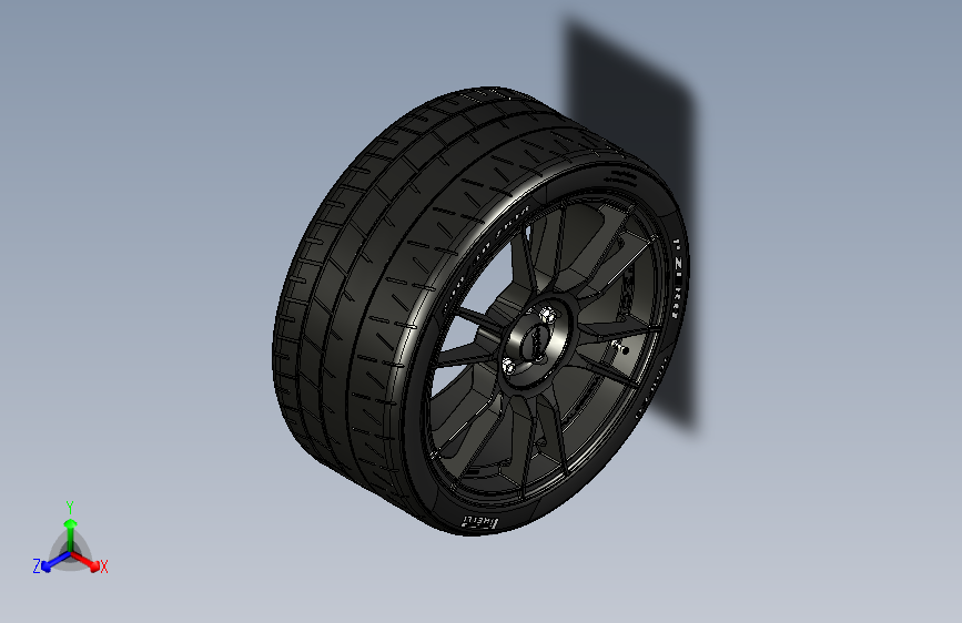 汽车轮胎3D模型_IGES_模型图纸下载 – 懒石网