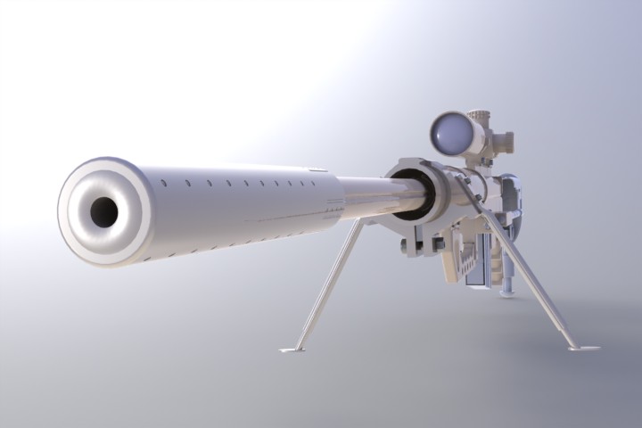 M200狙击步枪_SOLIDWORKS 2010_模型图纸下载 – 懒石网