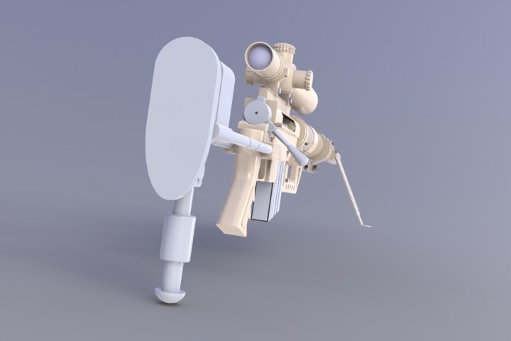 M200狙击步枪_SOLIDWORKS 2010_模型图纸下载 – 懒石网