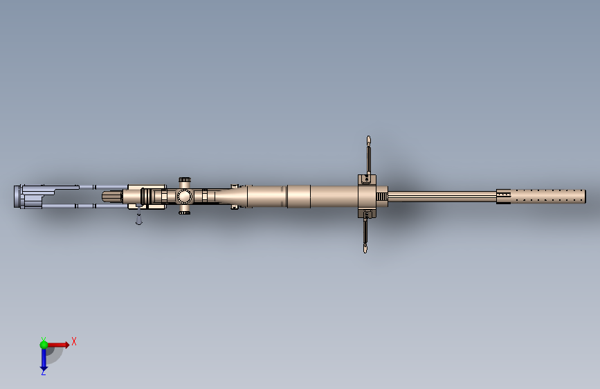 M200狙击步枪_SOLIDWORKS 2010_模型图纸下载 – 懒石网