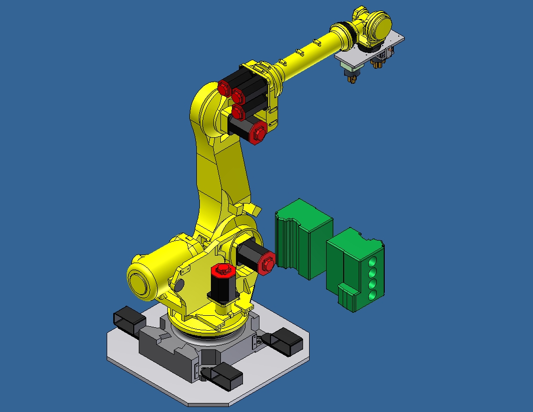 FANUC传送机器人装置_STEP_模型图纸下载 – 懒石网