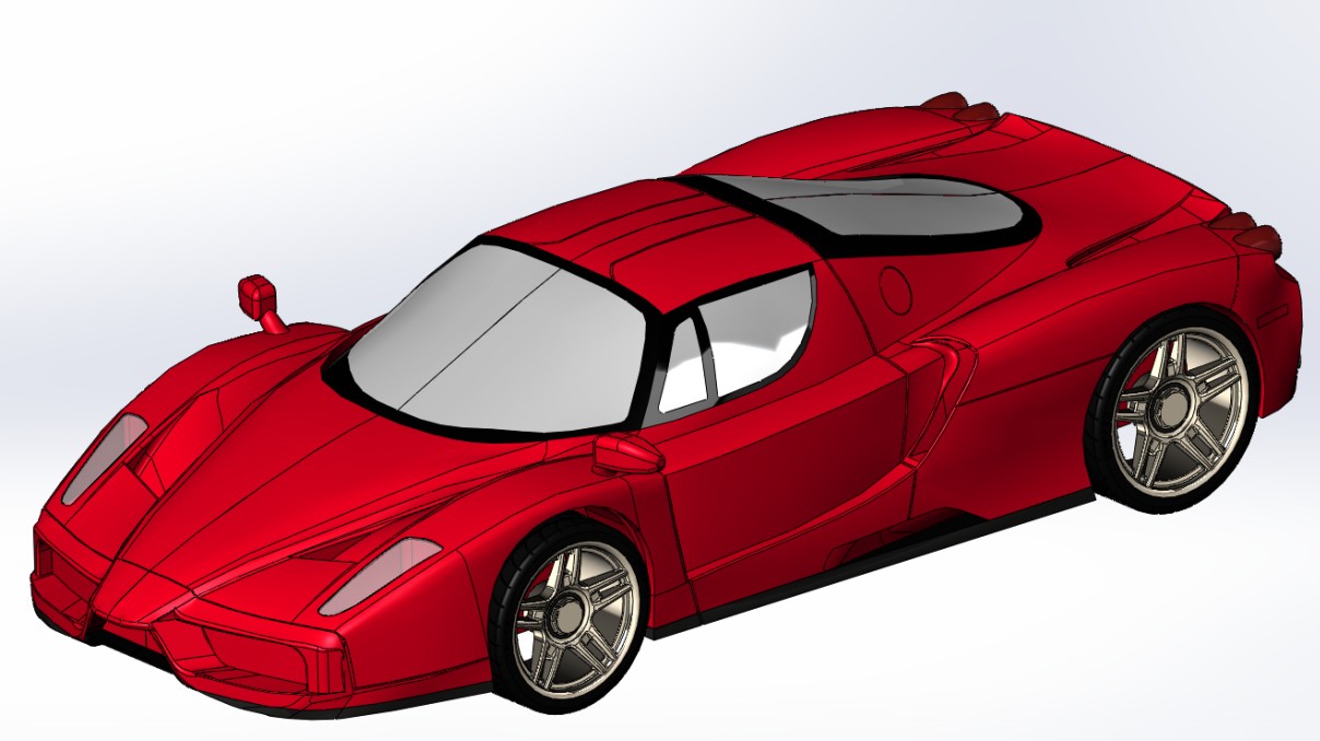法拉利solidworks实体模型 Solidworks 2017 模型图纸下载 懒石网