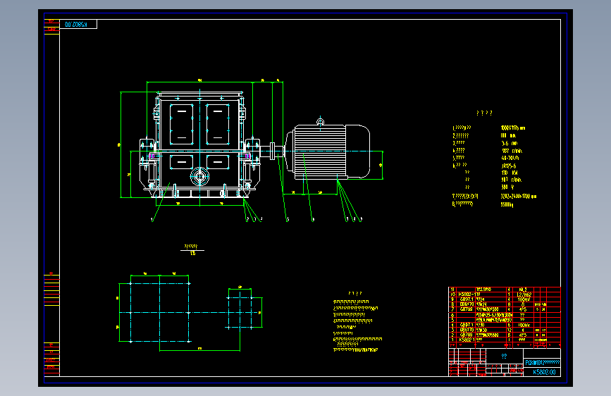 PCKW-1012可逆锤式破碎机(K5802)_AutoCAD 2000_模型图纸下载 – 懒石网