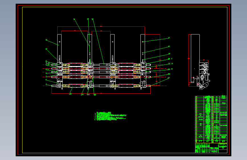 1070FA311系列高速并条机一三排罗拉支架设计及C6163车床改造_AutoCAD 2004_模型图纸下载 – 懒石网
