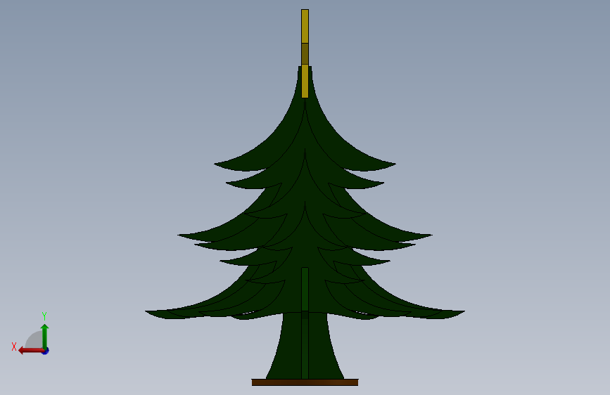 圣诞树_SOLIDWORKS 2015_模型图纸下载 – 懒石网