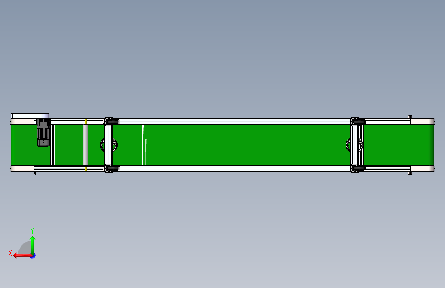 斜坡皮带输送线3d图纸 型材4080sw设计 可调斜度皮带输送线3d模型 Solidworks 2021 模型图纸下载 懒石网