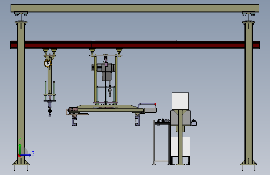 电池包下线KBK吊具拧紧工装1369657_SOLIDWORKS 2018_模型图纸下载 – 懒石网
