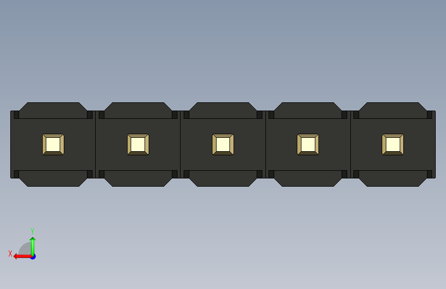 彩色公头100mil（2.54mm）系列-DS1021_black_1x05p_100mil_Type5_rev1.0_STEP_模型图纸下载 – 懒石网