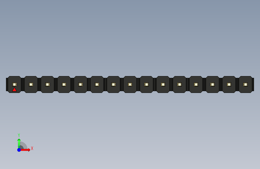 彩色公头100mil（2.54mm）系列-DS1021_black_1x15p_100mil_Type1_rev1.0_STEP_模型图纸下载 – 懒石网