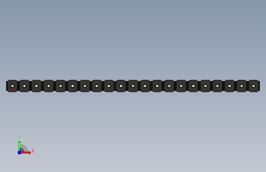彩色公头100mil（2.54mm）系列-DS1021_black_1x21p_100mil_Type5_rev1.0_STEP_模型图纸下载 – 懒石网