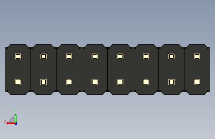 彩色公头100mil（2.54mm）系列-DS1021_black_2x08p_100mil_Type5_rev1.0_STEP_模型图纸下载 – 懒石网