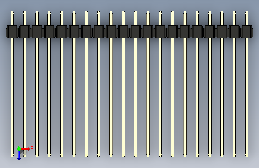 彩色公头100mil（2.54mm）系列-DS1021_black_2x20p_100mil_Type43_rev1.0_STEP_模型图纸下载 – 懒石网