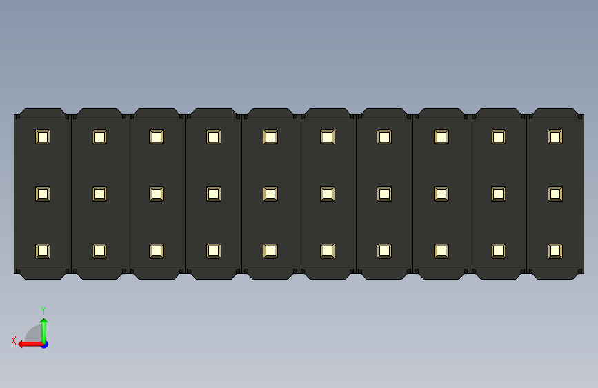 彩色公头100mil（2.54mm）系列-DS1021_black_3x10p_100mil_Type43_rev1.0_STEP_模型图纸下载 – 懒石网