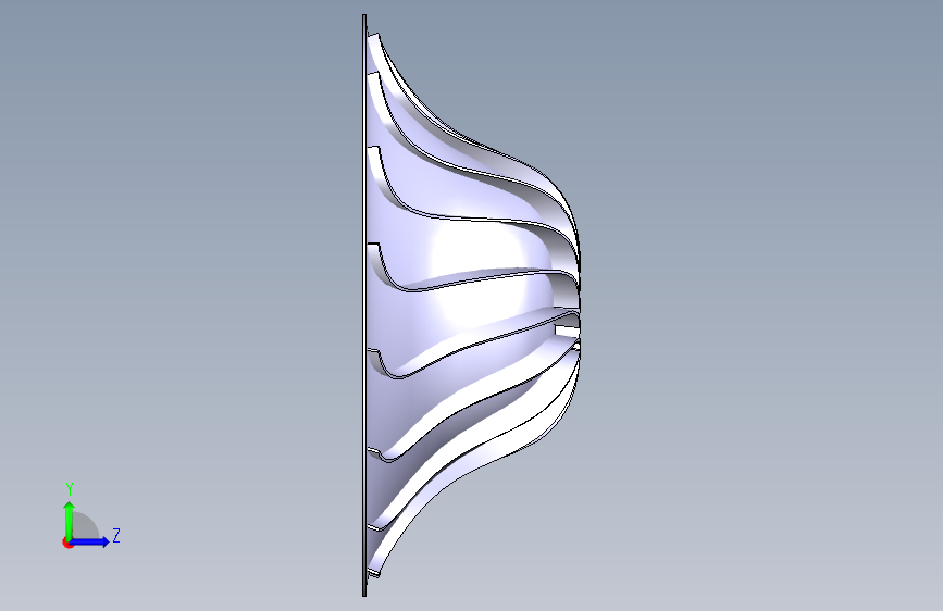 叶轮_CATIA V5R30_模型图纸下载 – 懒石网