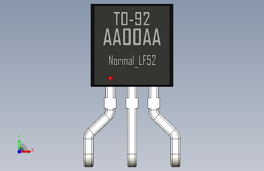 TO-92_Normal_LF52_rev1.1_STEP_模型图纸下载 – 懒石网