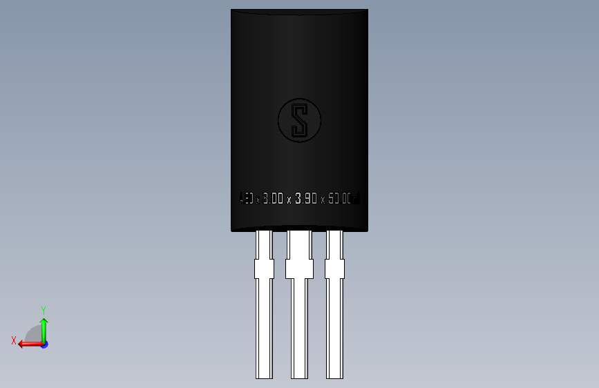 TO-92L (TO-92MOD, TO-226AB, TO-92-18)_SOLIDWORKS 2020_模型图纸下载 – 懒石网