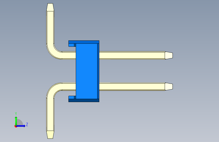 彩色公排针 100mil 2.54mm 系列-DS1022_blue_48p_100mil_TypeSMT_rev1.0_STEP_模型图纸下载 – 懒石网