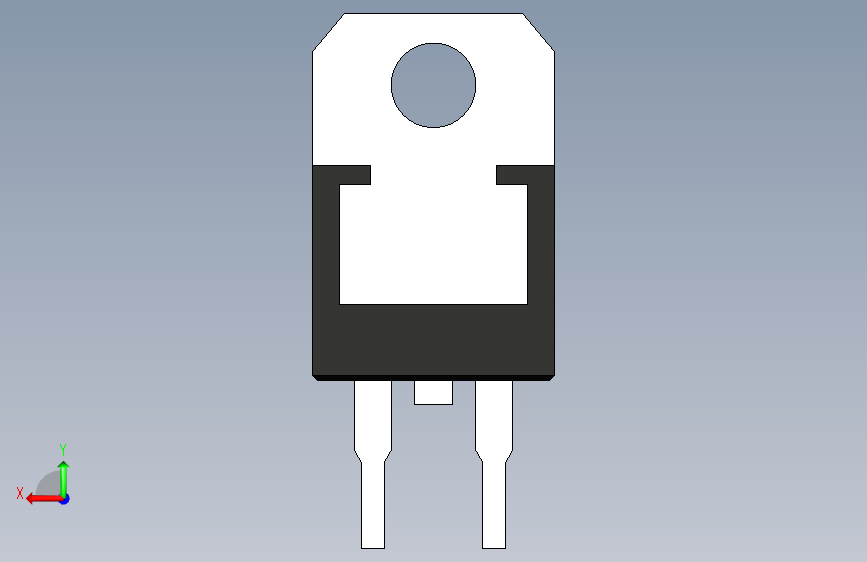 二极管-TO-220AC_Normal_Generic_rev1.1_STEP_模型图纸下载 – 懒石网