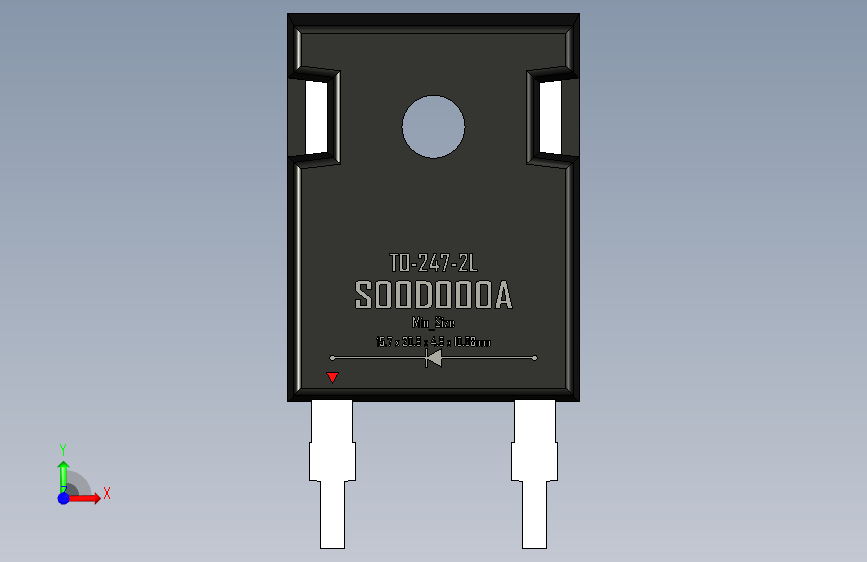 二极管-TO-247-2L_Min_Size_rev1.1_STEP_模型图纸下载 – 懒石网
